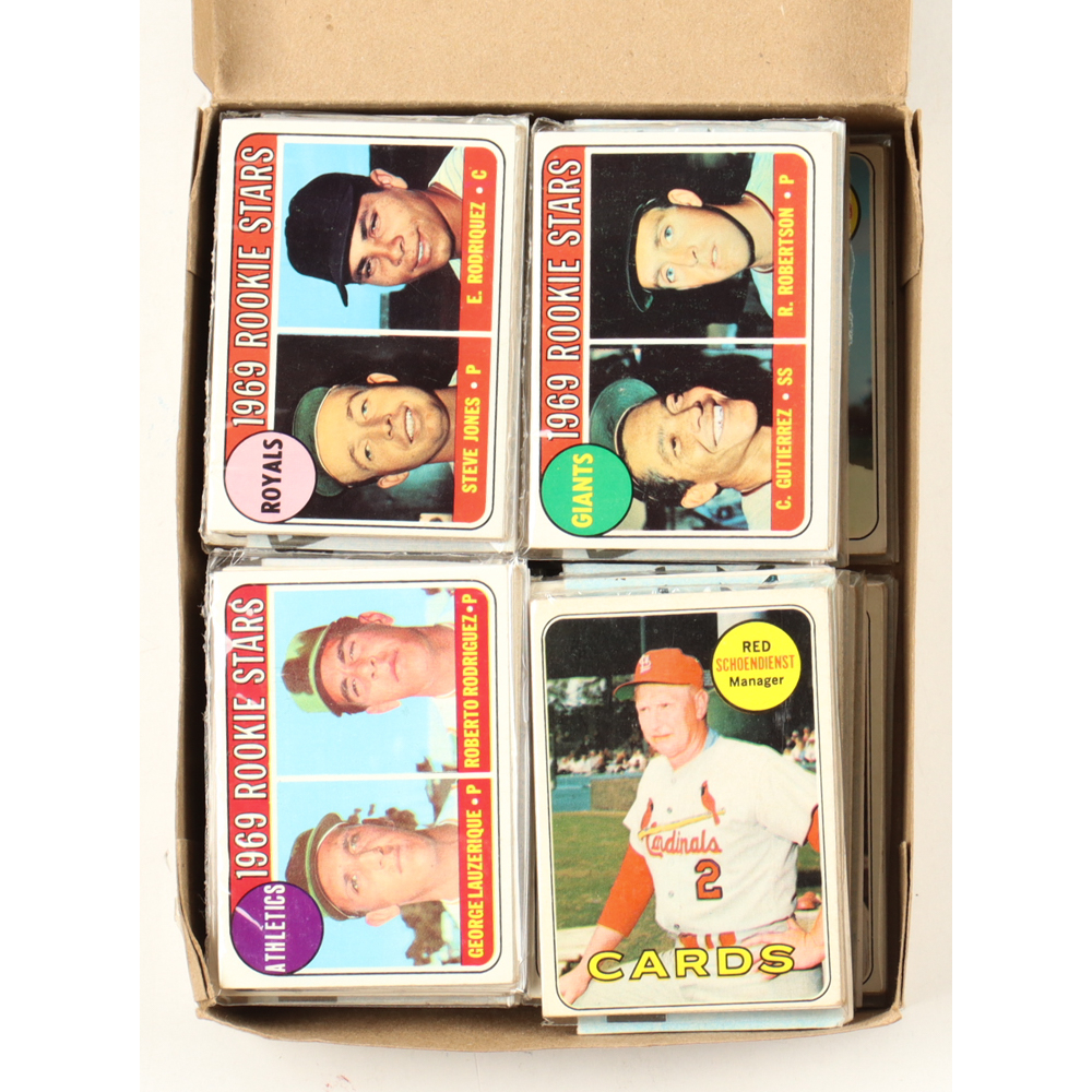 1969 Topps Baseball Cello Fun Pack Vending Box With (20) Packs