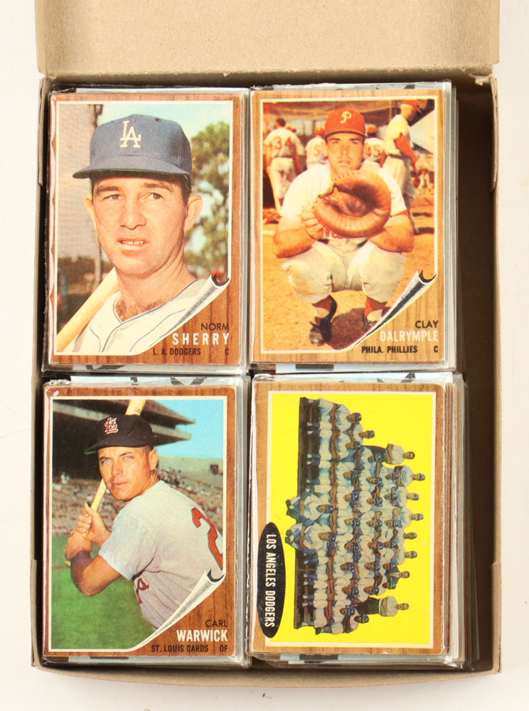 1962 Topps Baseball Cello Fun Pack Vending Box with (20) Packs ...