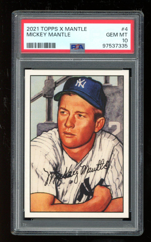 Mickey Mantle 2021 Topps X Mantle #4 (PSA 10) | Pristine Auction