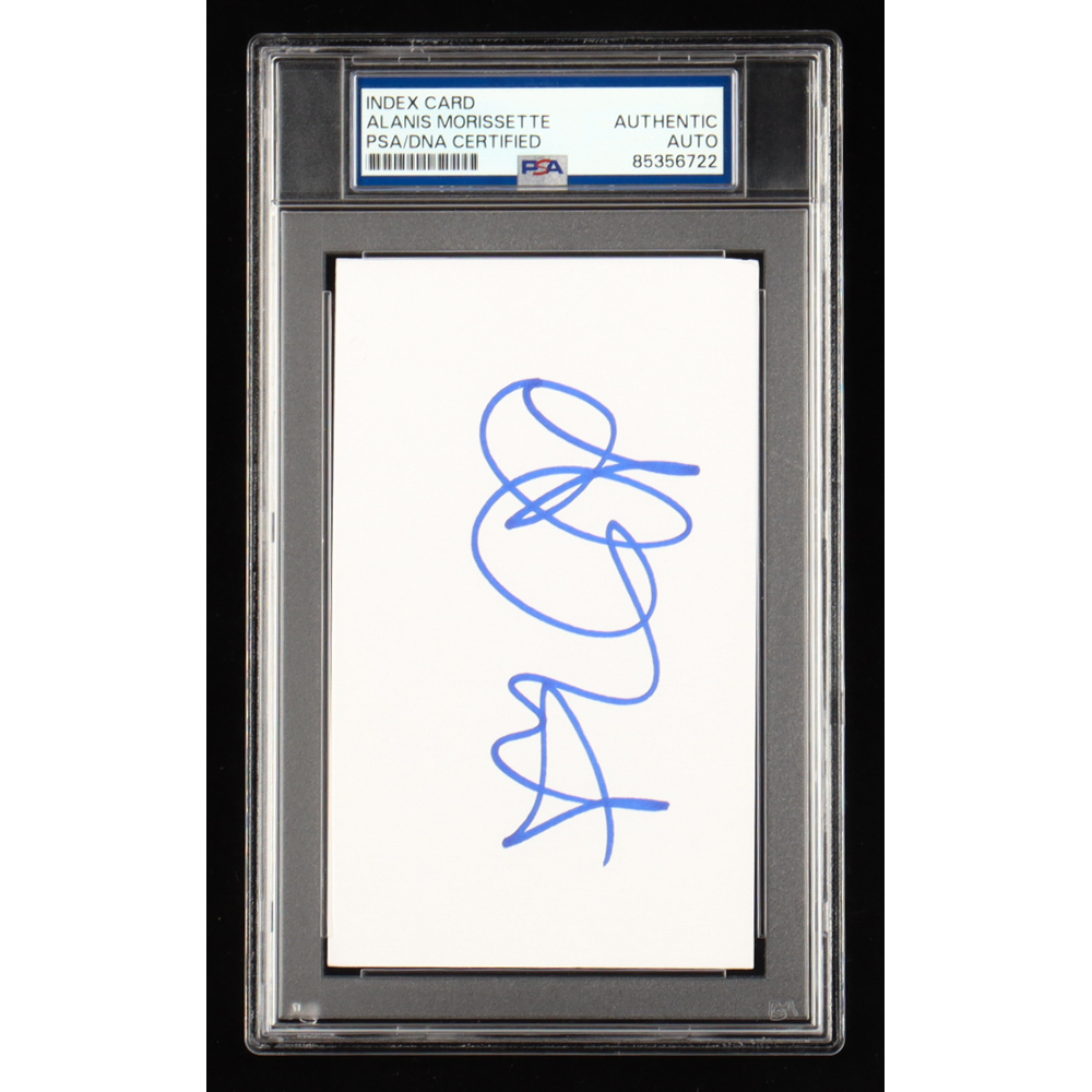 Alanis Morissette Signed Index Card (PSA) | Pristine Auction