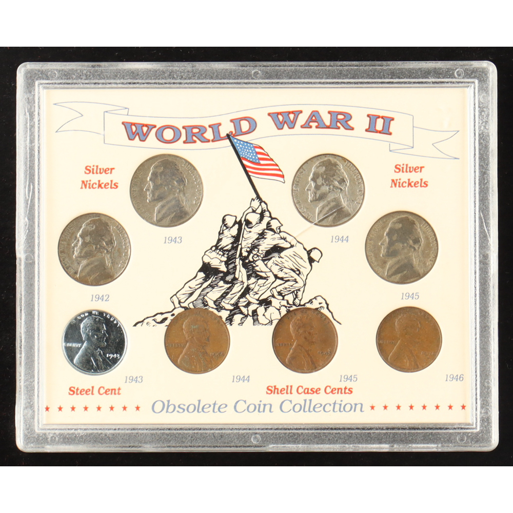 1993 World War II Obsolete Coin Collection Set with (7) Coins ...