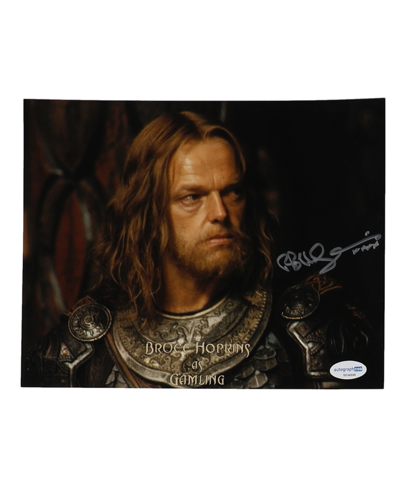 Bruce Hopkins Signed "The Lord of the Rings: Return of the King" 8x10 ...
