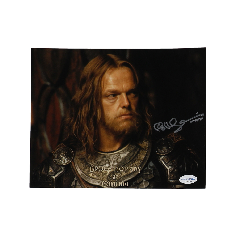 Bruce Hopkins Signed "The Lord of the Rings: Return of the King" 8x10 ...