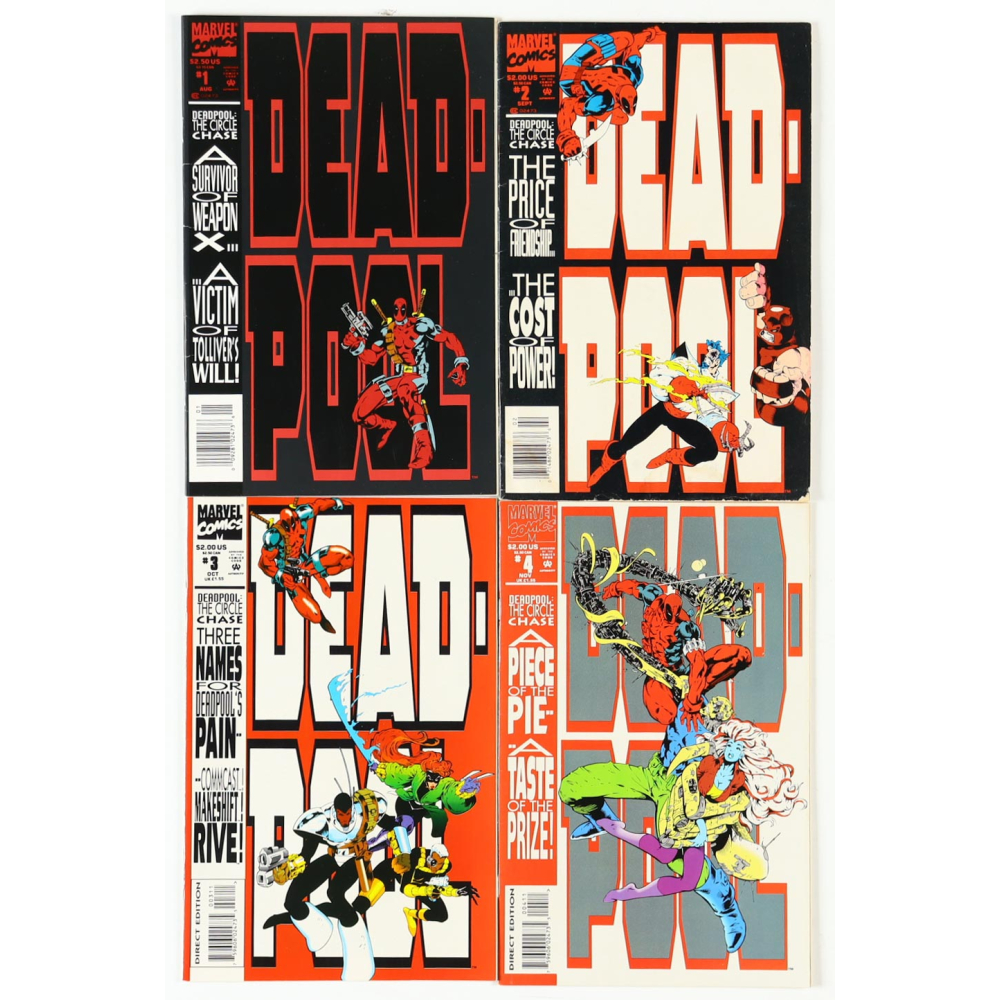 Complete Set of (4) 1993 "Deadpool: The Circle Chase" Issue #1-4 Marvel ...