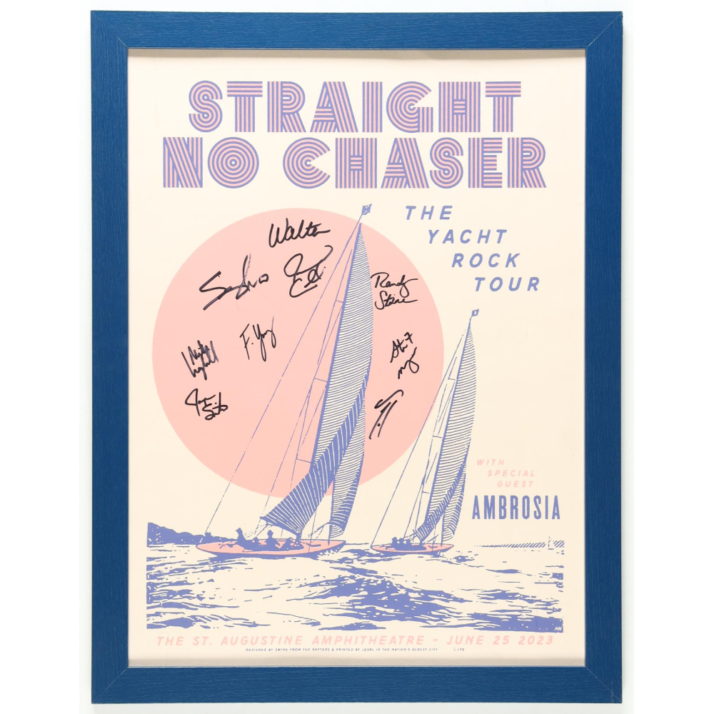 Straight No Chaser "The Yacht Rock Tour" 20x26 Custom Framed Poster ...