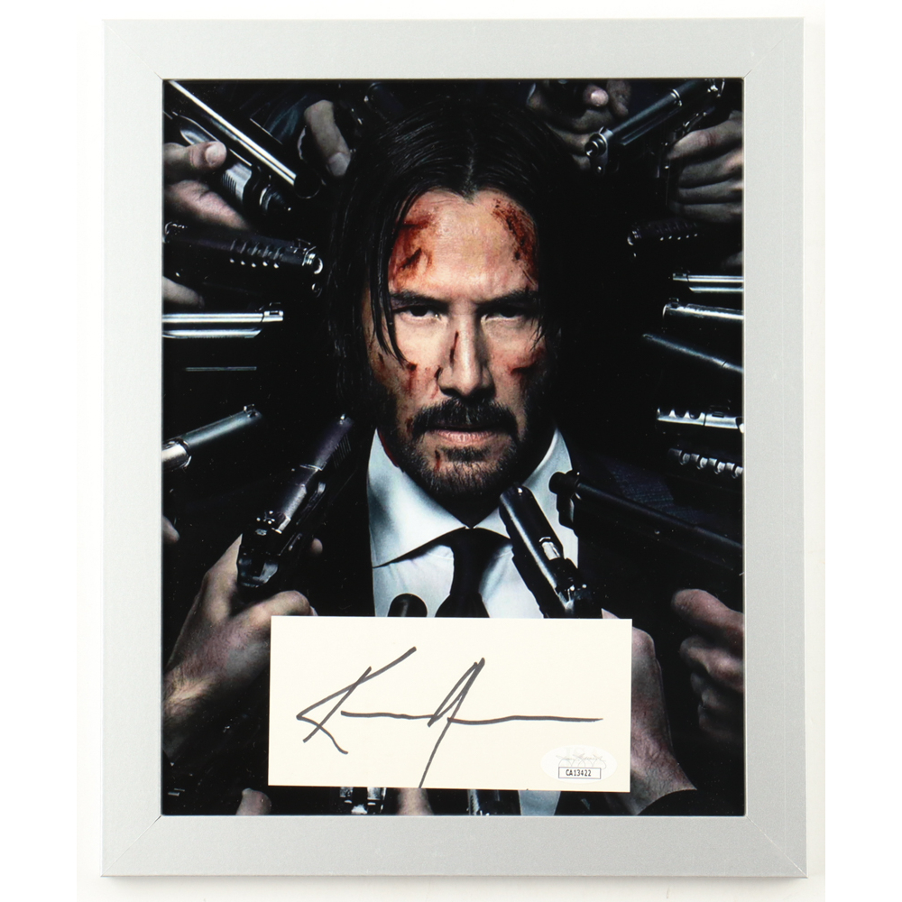 Keanu Reeves Signed "John Wick" Custom Framed Cut Display (JSA ...