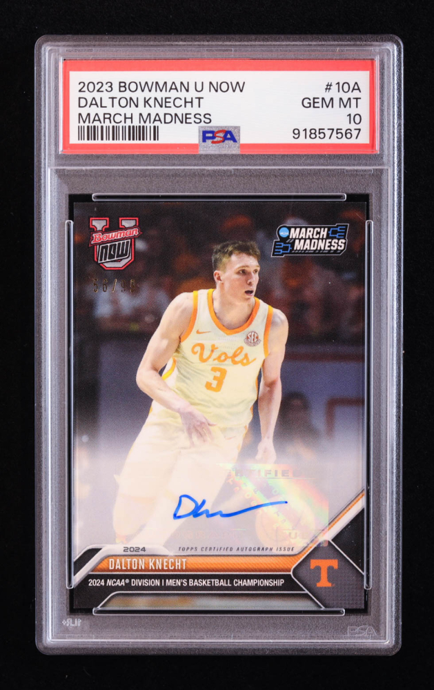 Dalton Knecht 2023-24 Bowman University Now March Madness Autographs ...