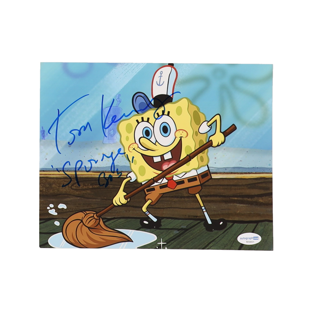 Tom Kenny Signed "Spongebob Squarepants" 8x10 Photo Inscribed ...