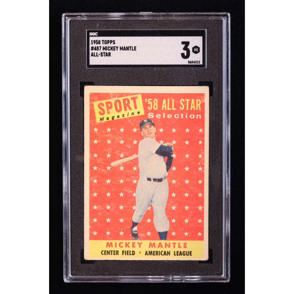 Mickey Mantle 1958 Topps #487 AS TP (SGC 3) | Pristine Auction