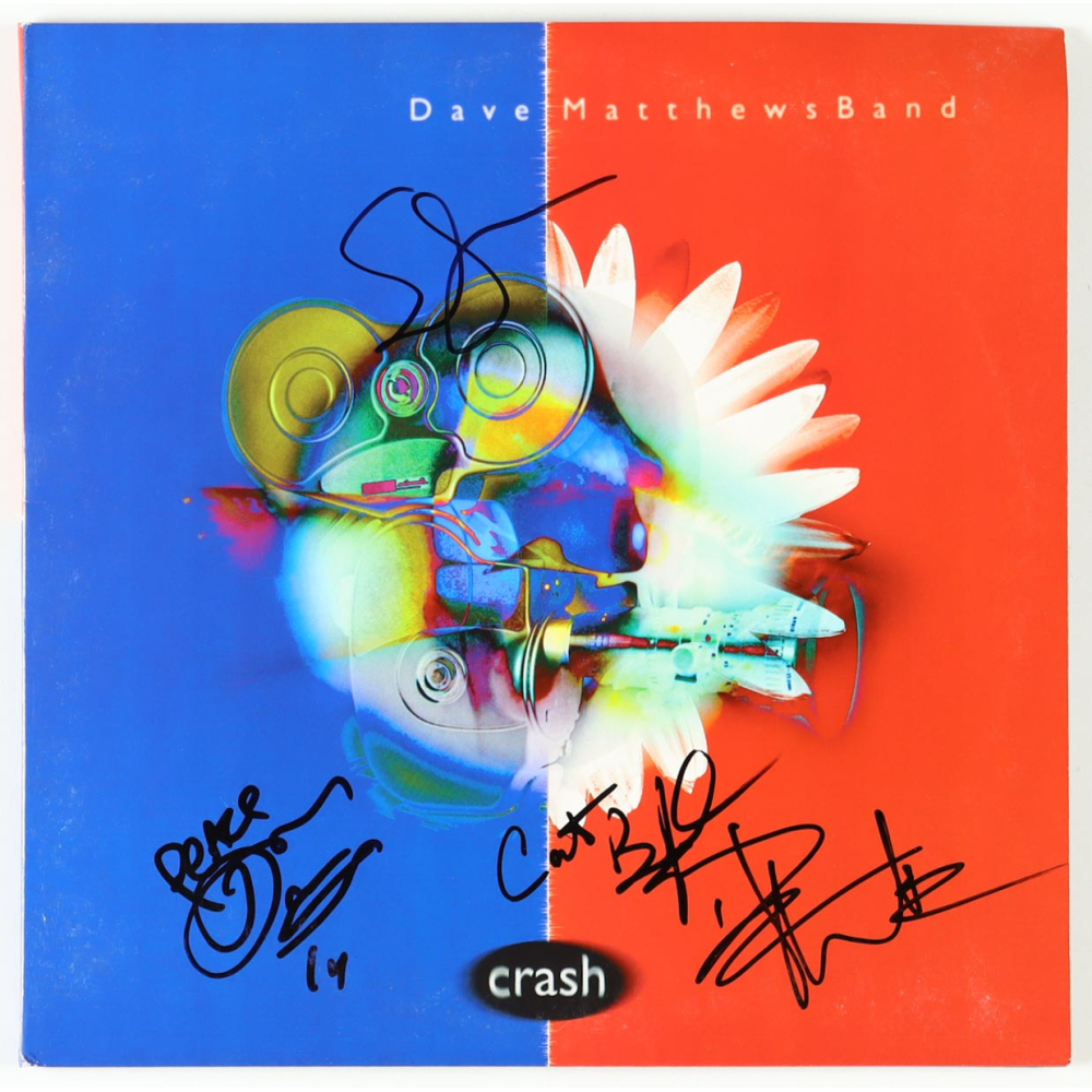 Dave Matthews Band "Crash" Vinyl Record Album Sleeve Band-Signed By ...