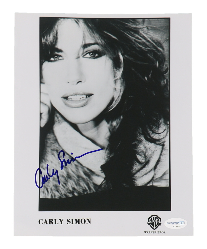 Carly Simon Signed 8x10 Photo (AutographCOA) | Pristine Auction