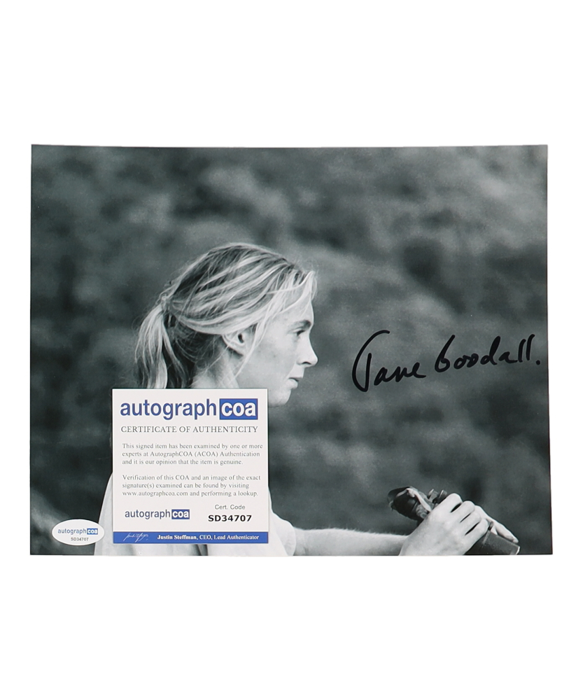 Jane Goodall Signed 8x10 Photo (AutographCOA) | Pristine Auction