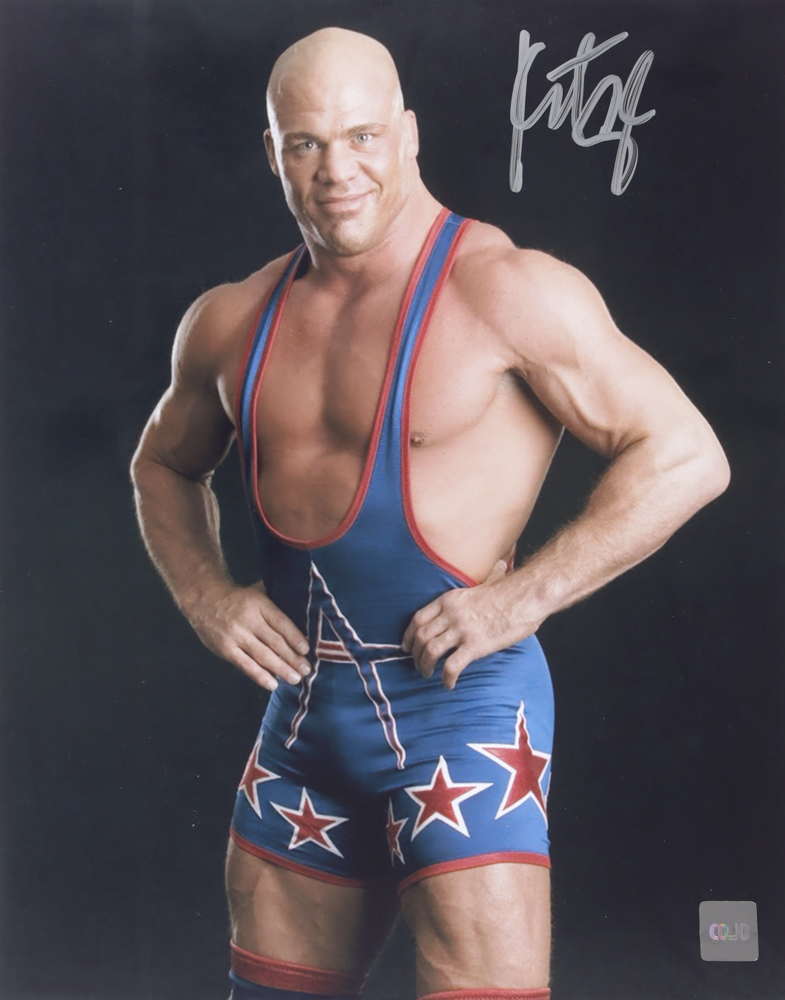 Kurt Angle Signed WWE 8x10 Photo (COJO) | Pristine Auction