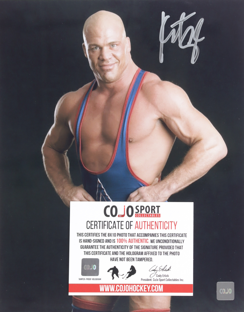 Kurt Angle Signed WWE 8x10 Photo (COJO) | Pristine Auction