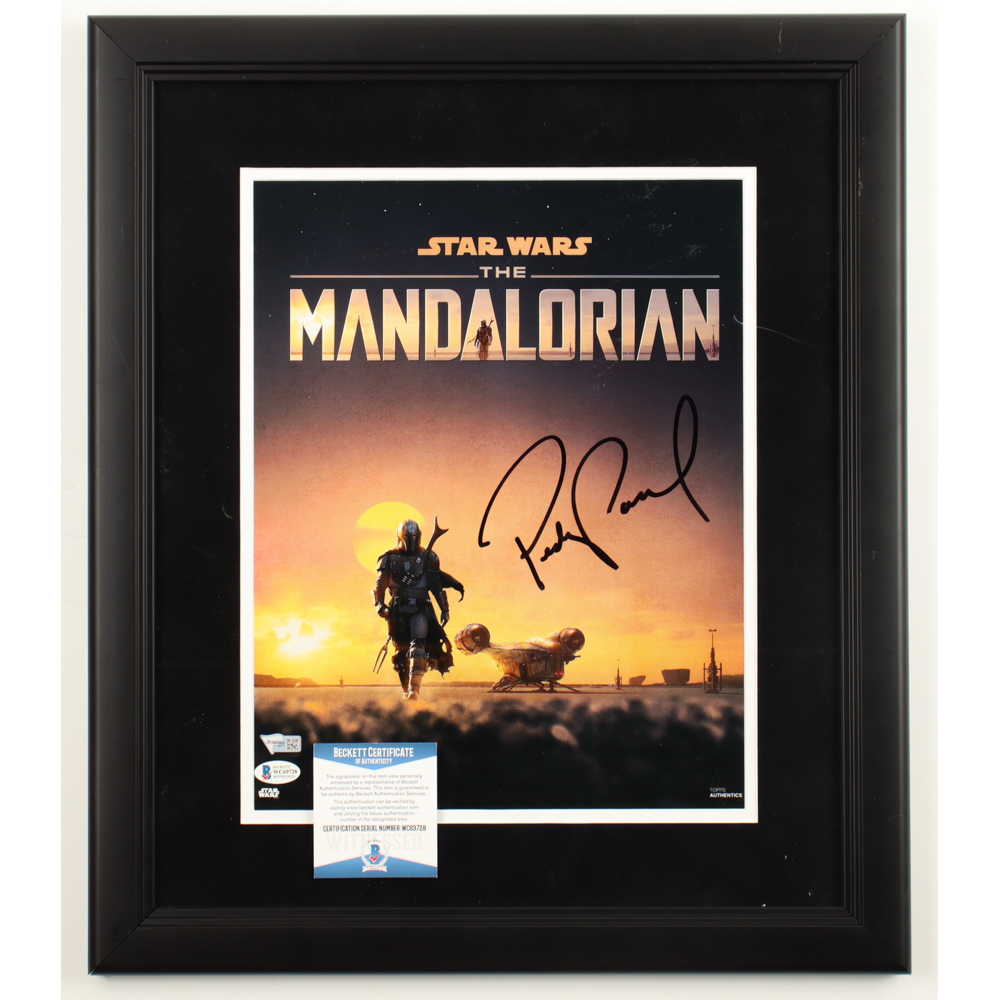 Pedro Pascal Signed "The Mandalorian" Custom Framed Photo Display ...