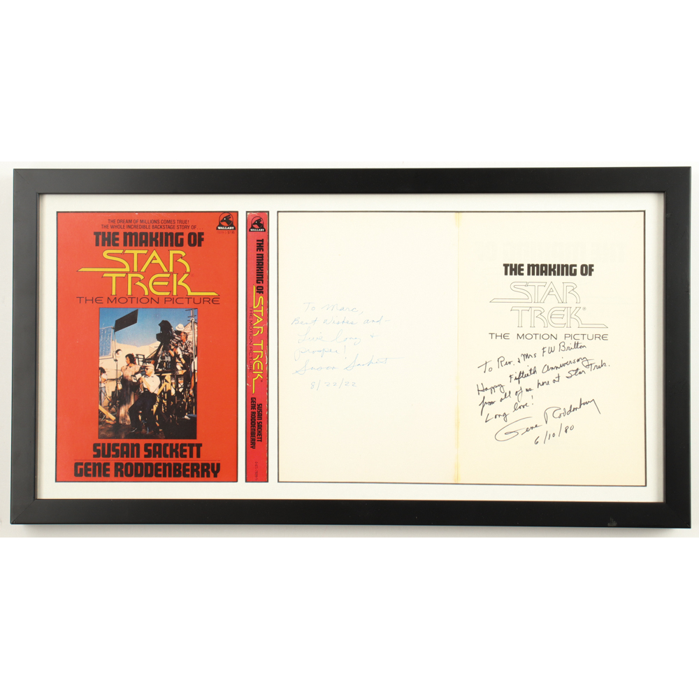 Gene Roddenberry & Susan Sackett Signed "The Making Of Star Trek The ...