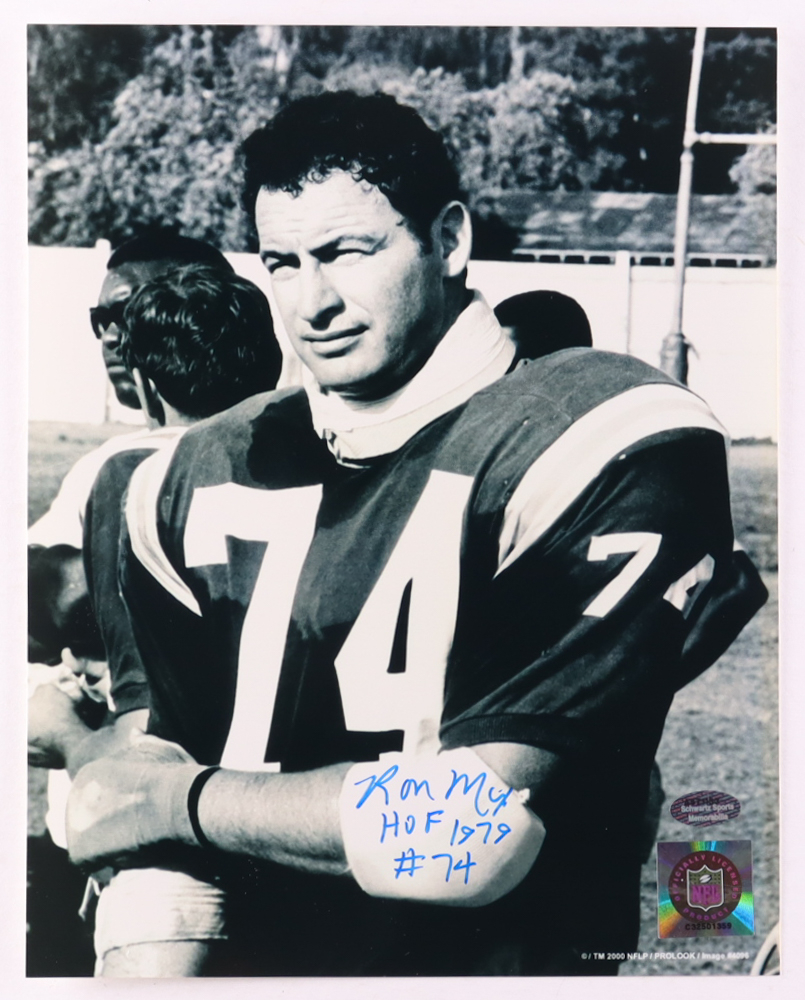 Ron Mix Signed Chargers 8x10 Photo Inscribed "HOF 1979" (Schwartz ...