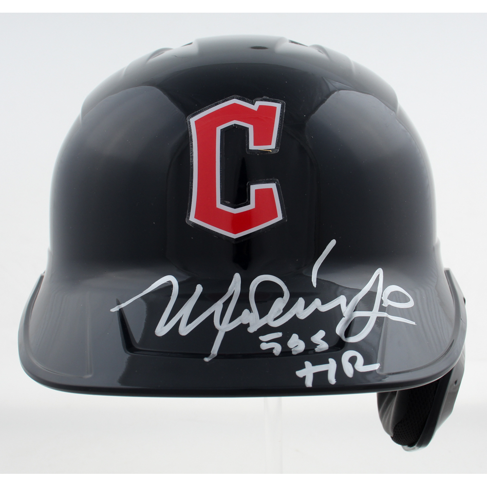 Manny Ramirez Signed Guardians Full-Size Batting Helmet Inscribed "555 ...