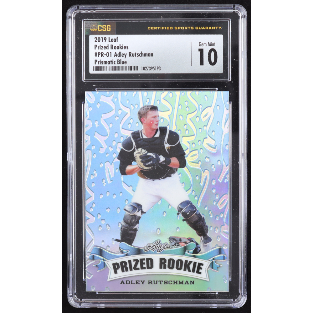 Adley Rutschman 2019 Leaf Metal Special Release Prized Rookie Rainbow ...