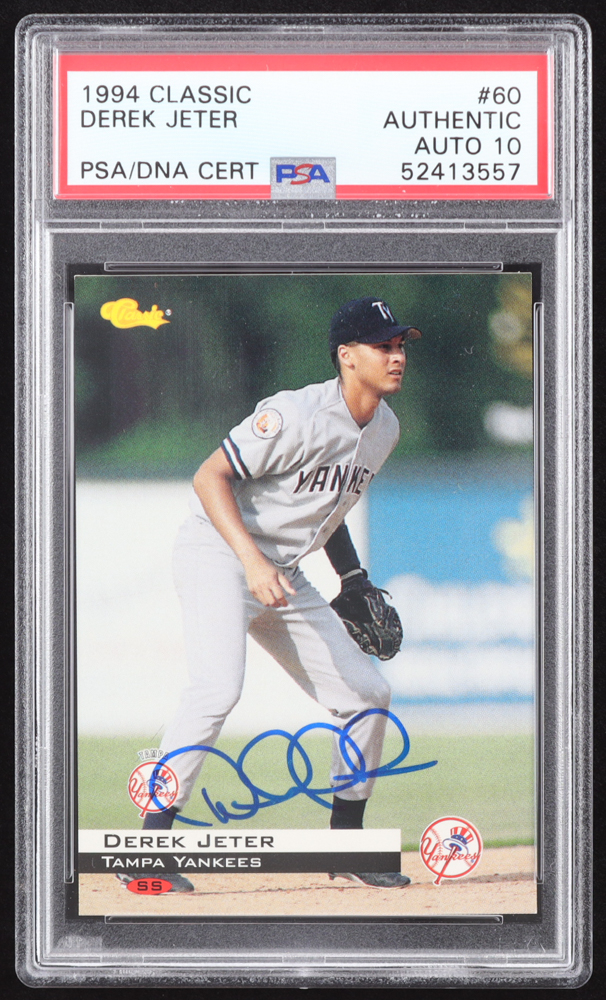 Derek Jeter Signed 1994 Classic #60 RC (PSA | Auto 10) | Pristine Auction