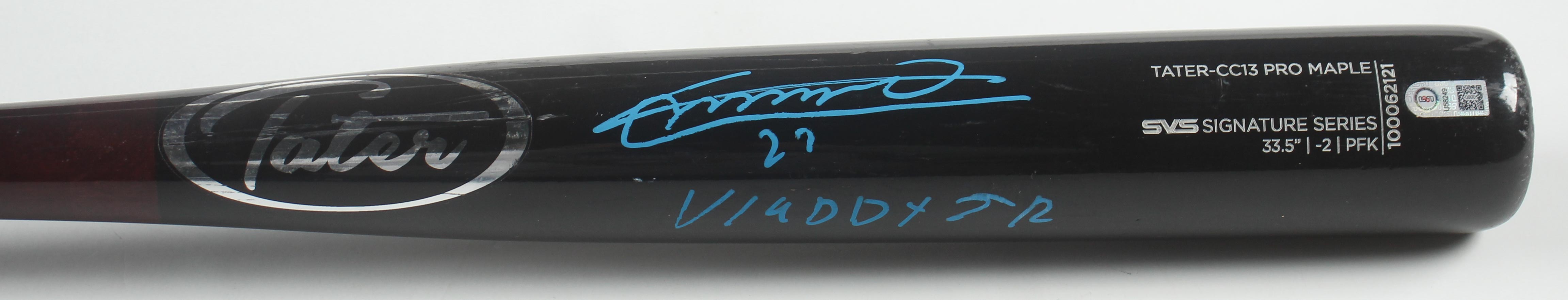 Vladimir Guerrero Jr. Signed Tater Signature Series Baseball Bat ...