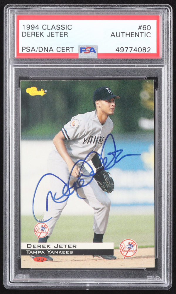 Derek Jeter Signed 1994 Classic #60 RC (PSA) | Pristine Auction