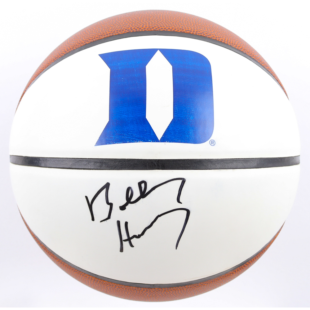 Bobby Hurley Signed Duke Blue Devils Logo Basketball (JSA) | Pristine ...
