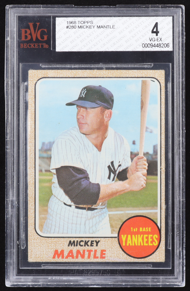 Mickey Mantle 1968 Topps #280 (BVG 4) | Pristine Auction
