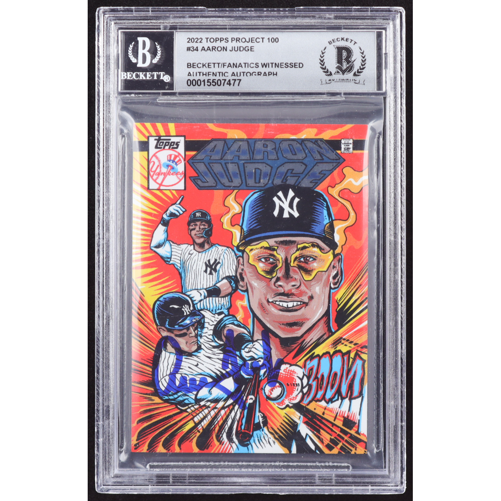 Aaron Judge Signed 2022 Topps Project100 #34 / L'Amour Supreme (BGS ...