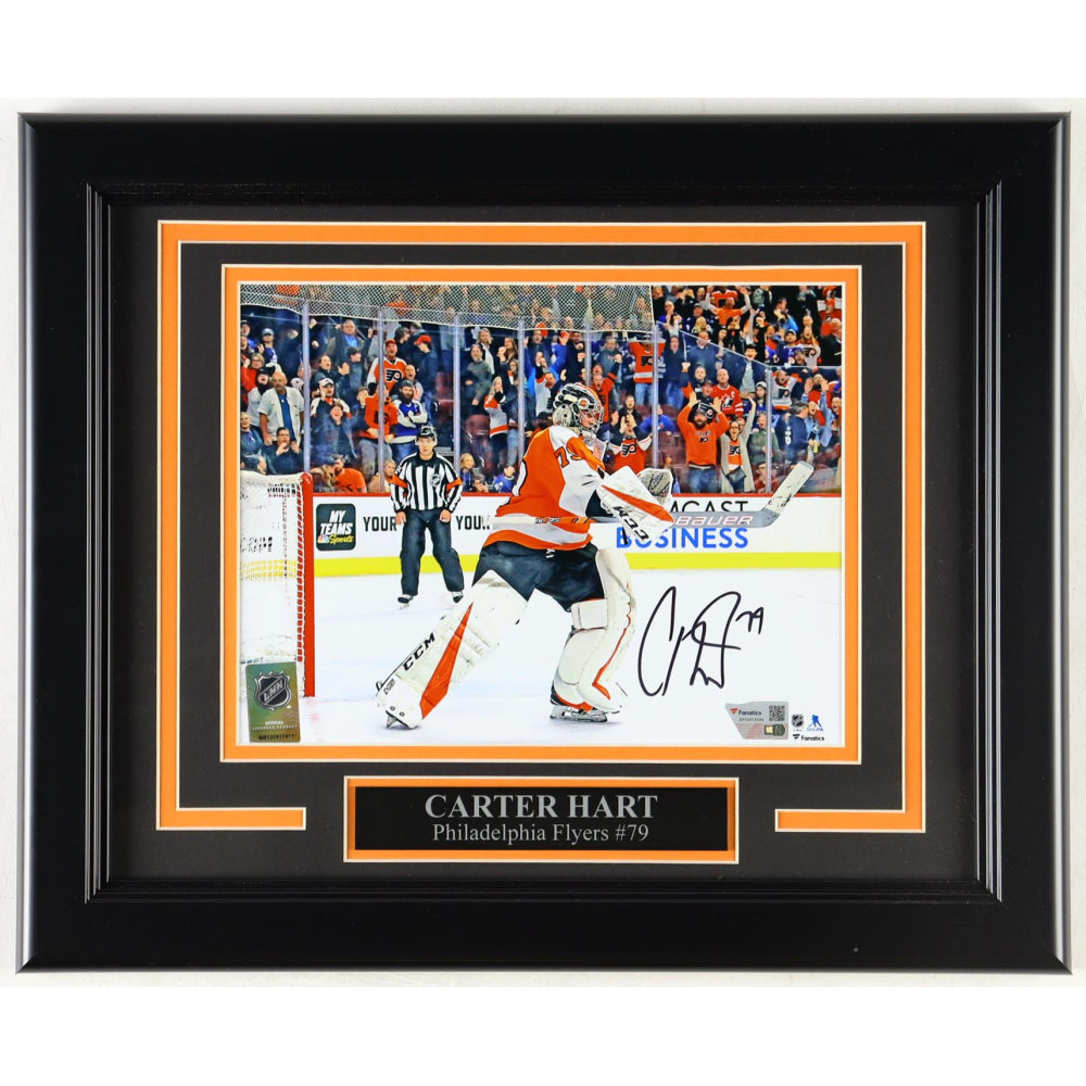 Carter Hart Signed Flyers Custom Framed Photo Display (Fanatics ...