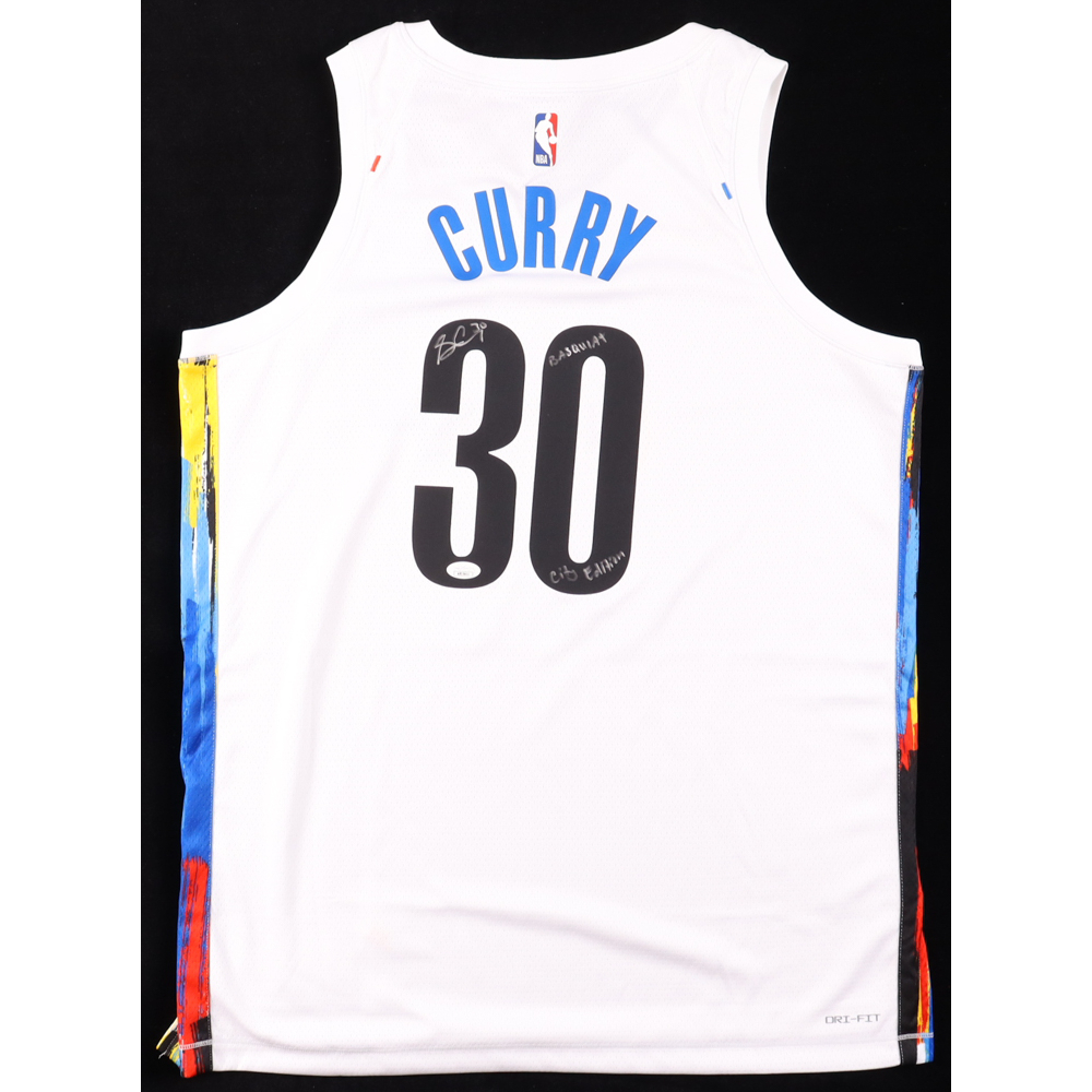 Seth Curry Signed Nets Jersey Inscribed "Basquiat City Edition" (JSA ...