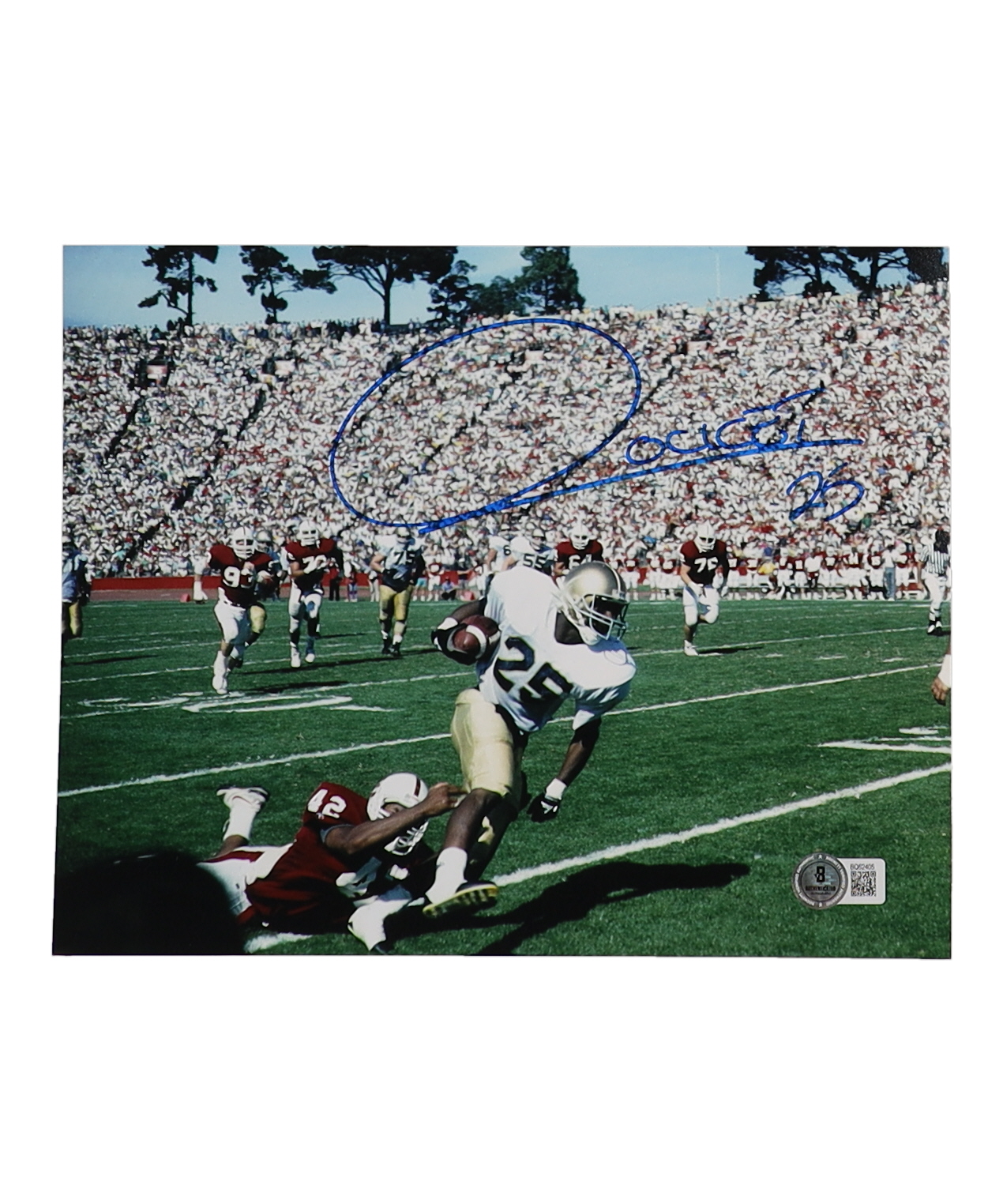 Raghib "Rocket" Ismail Signed Notre Dame Fighting Irish 8x10 Photo ...