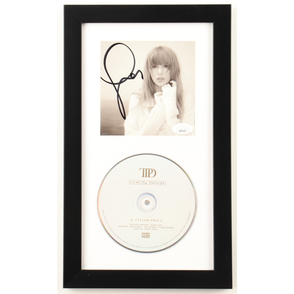 Taylor Swift Signed "The Manuscript" Custom Framed CD Display (JSA ...
