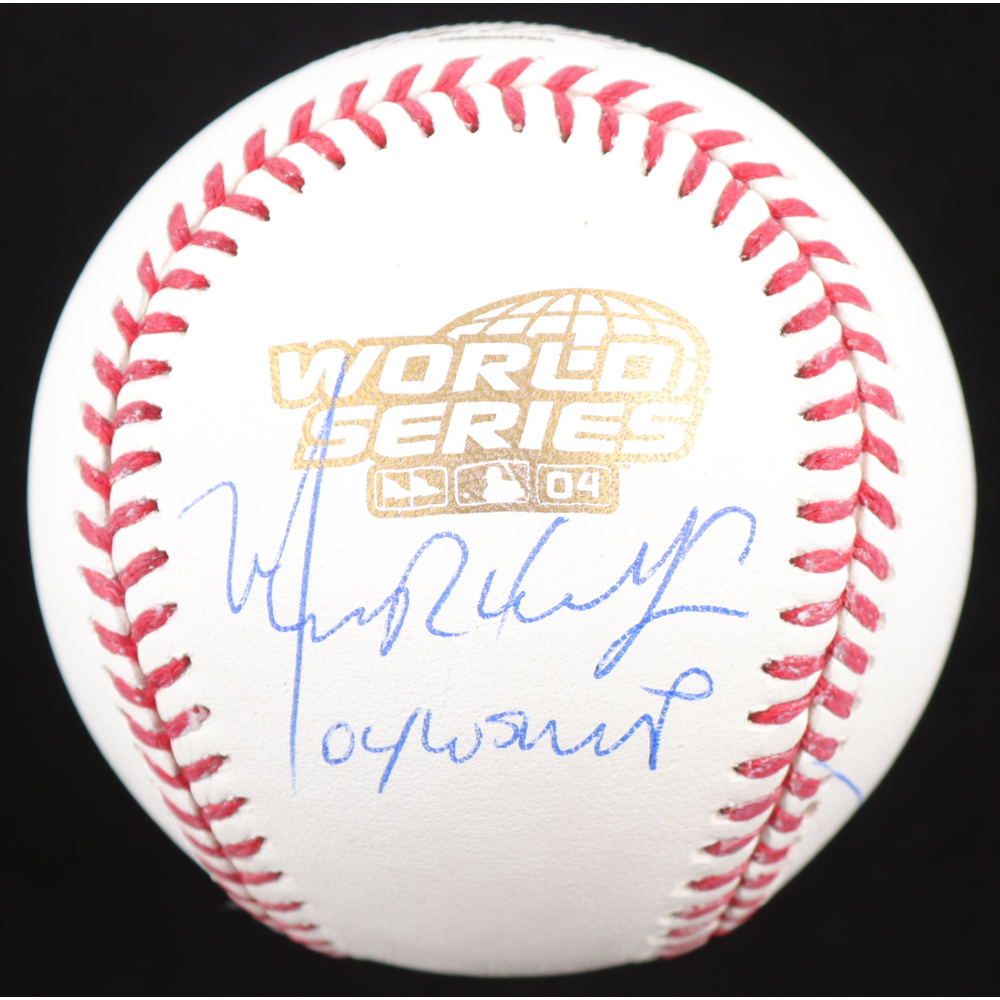 Manny Ramirez Signed 2004 World Series Baseball Inscribed "04 WS MVP ...