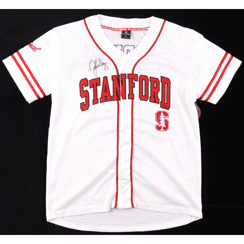 John Elway Signed Stanford Cardinal Baseball Jersey (JSA) | Pristine ...