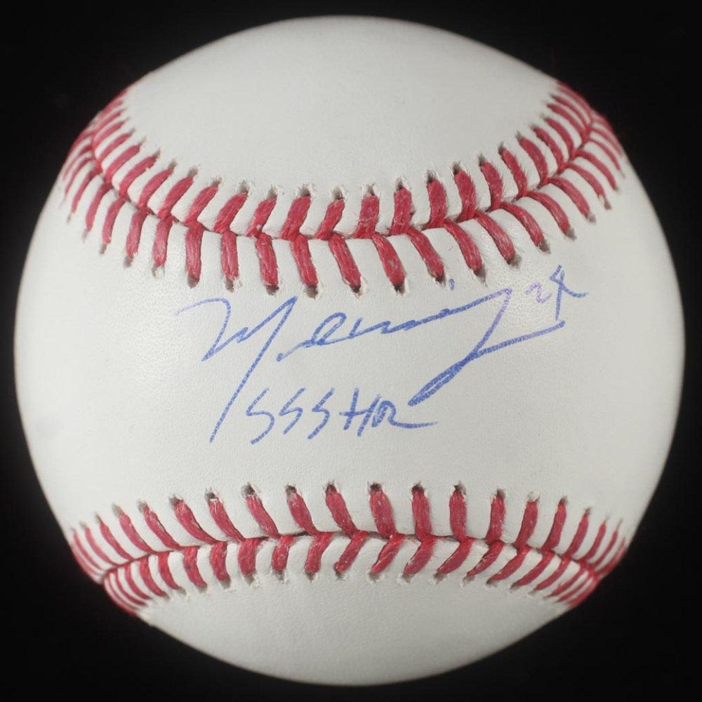 Manny Ramirez Signed OML Baseball Inscribed "555 HR" (Beckett ...