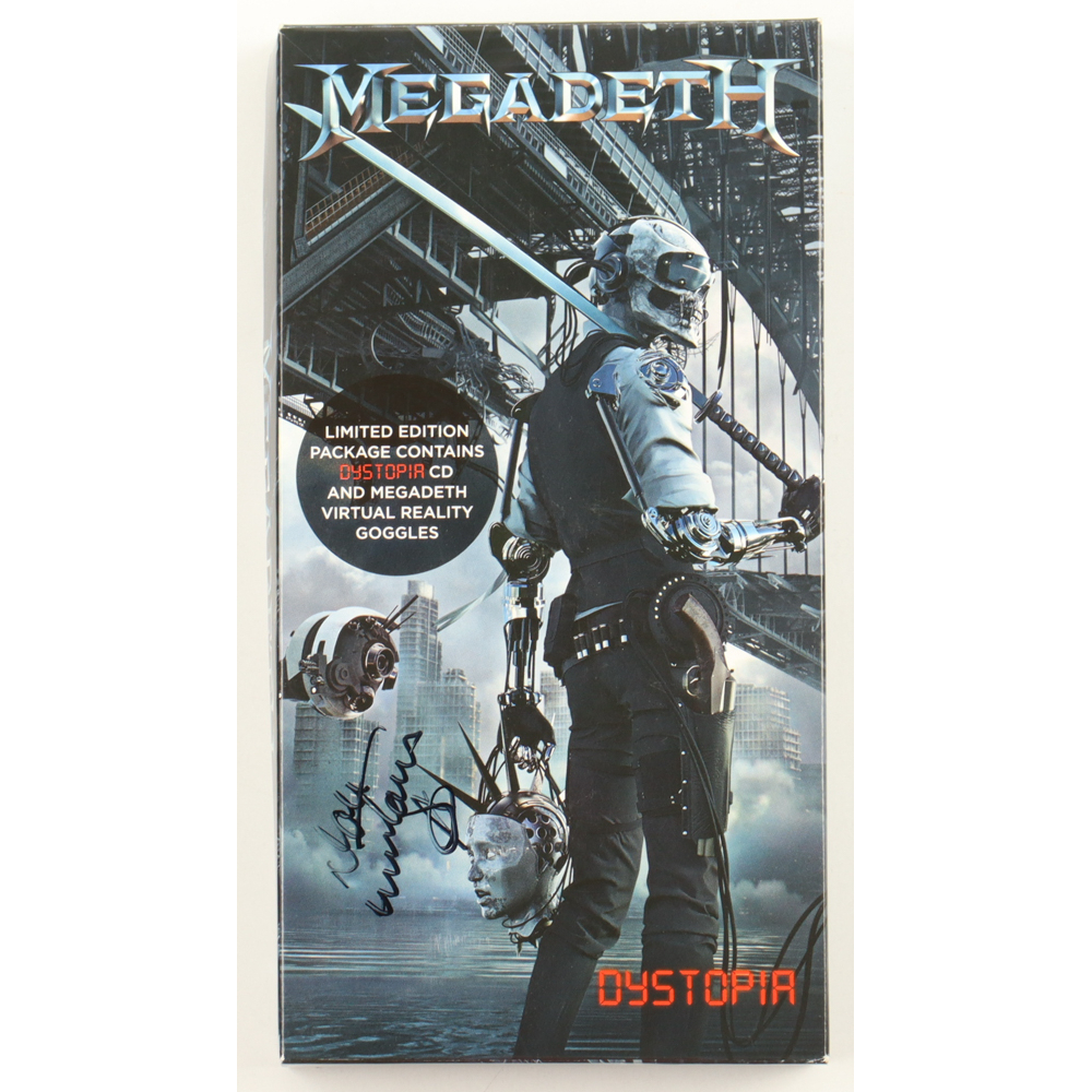 Dave Mustaine Signed LE Megadeth "Dystopia" Virtual Reality CD Album ...