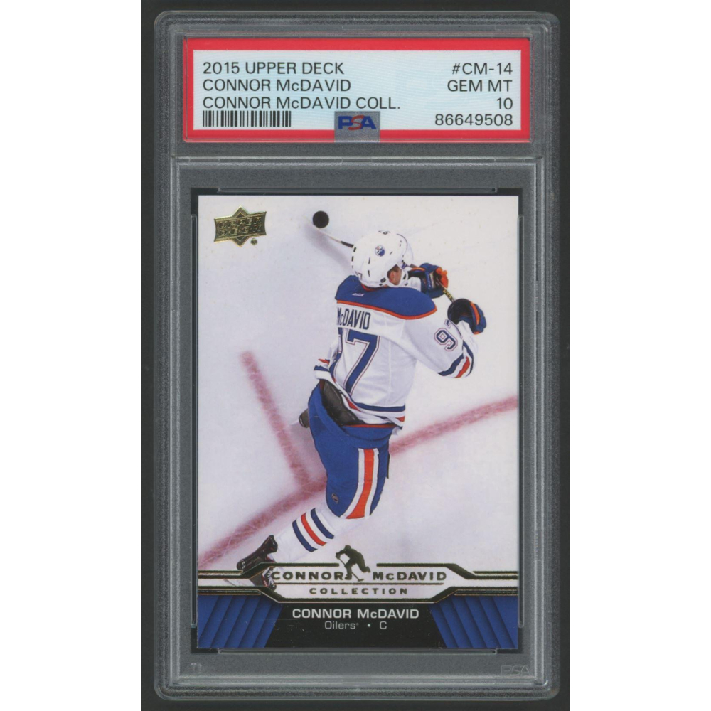 Connor McDavid 2015-16 Upper Deck Connor McDavid Collection #14 (PSA 10 ...
