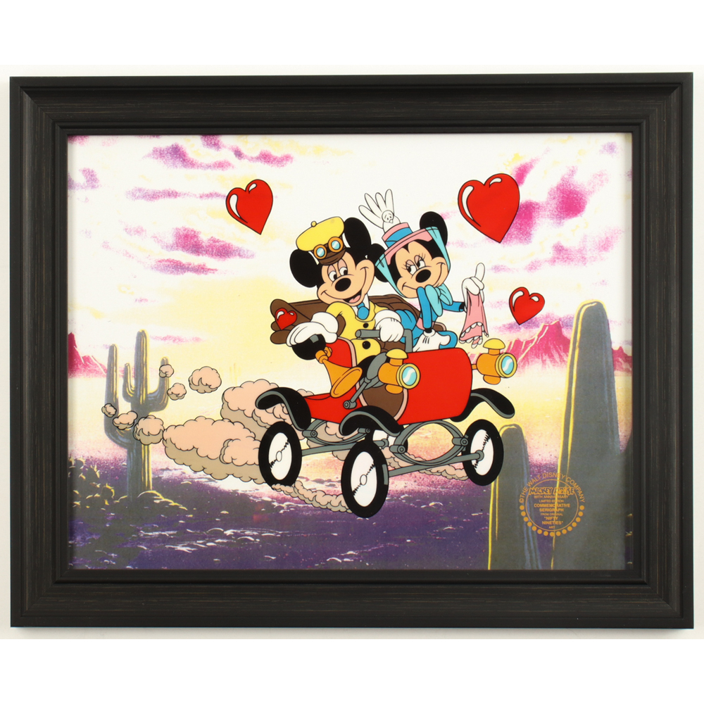 Disney "Mickey and Minnie Mouse Take a Drive" LE Custom Framed Two ...