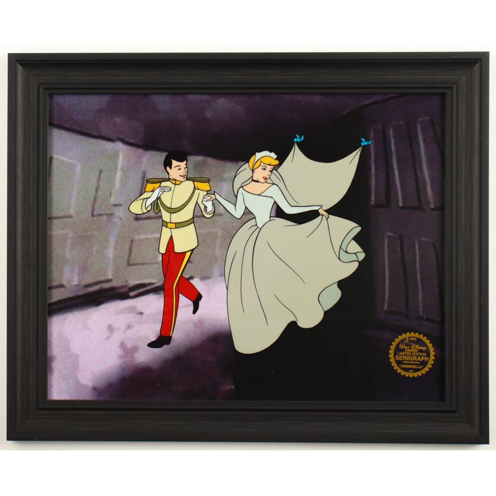 Disney "Cinderella & Prince Charming" LE Custom Framed Two-Piece ...