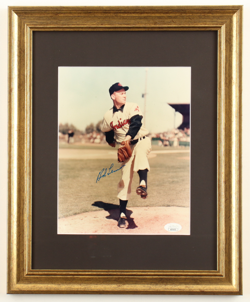 Bob Lemon Signed Indians Custom Framed Photo Display (JSA) | Pristine ...