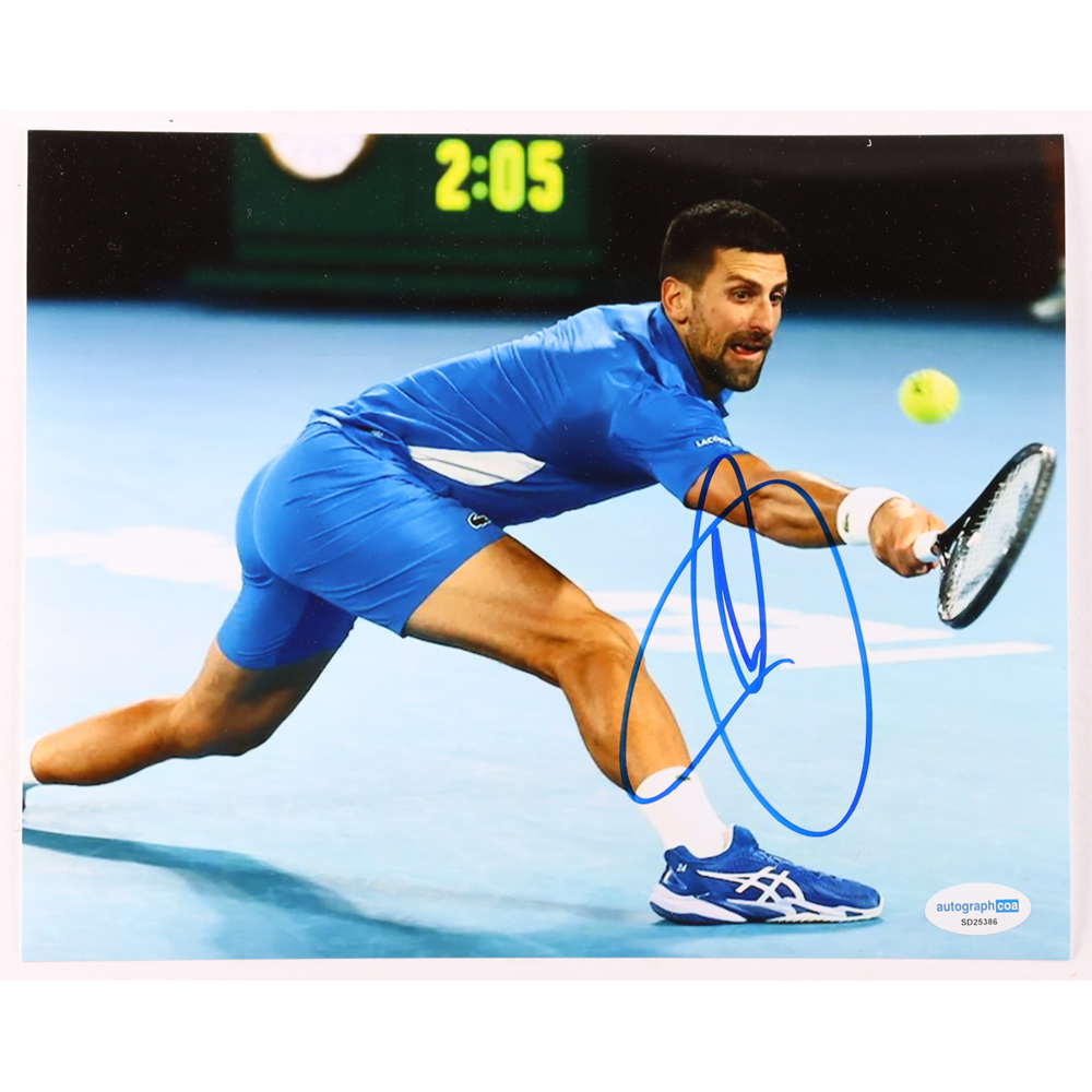 Novak Djokovic Signed 8x10 Photo (AutographCOA) | Pristine Auction
