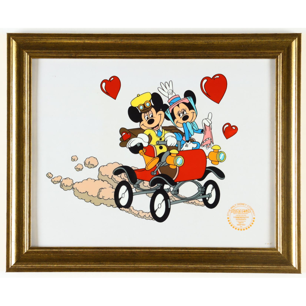 Disney "Mickey and Minnie Mouse Take a Drive" LE Custom Framed ...