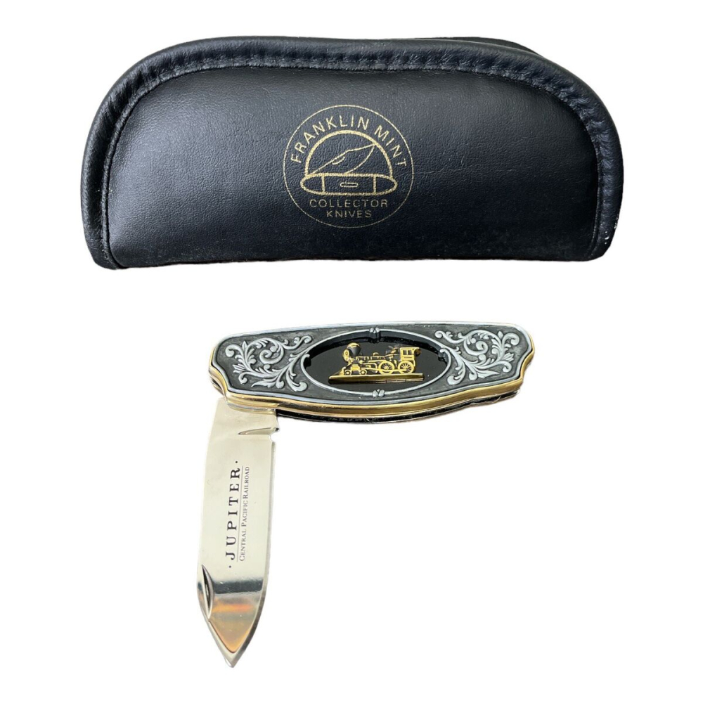 Jupiter Central Pacific Railroad Franklin Mint Collector Pocket Knife ...