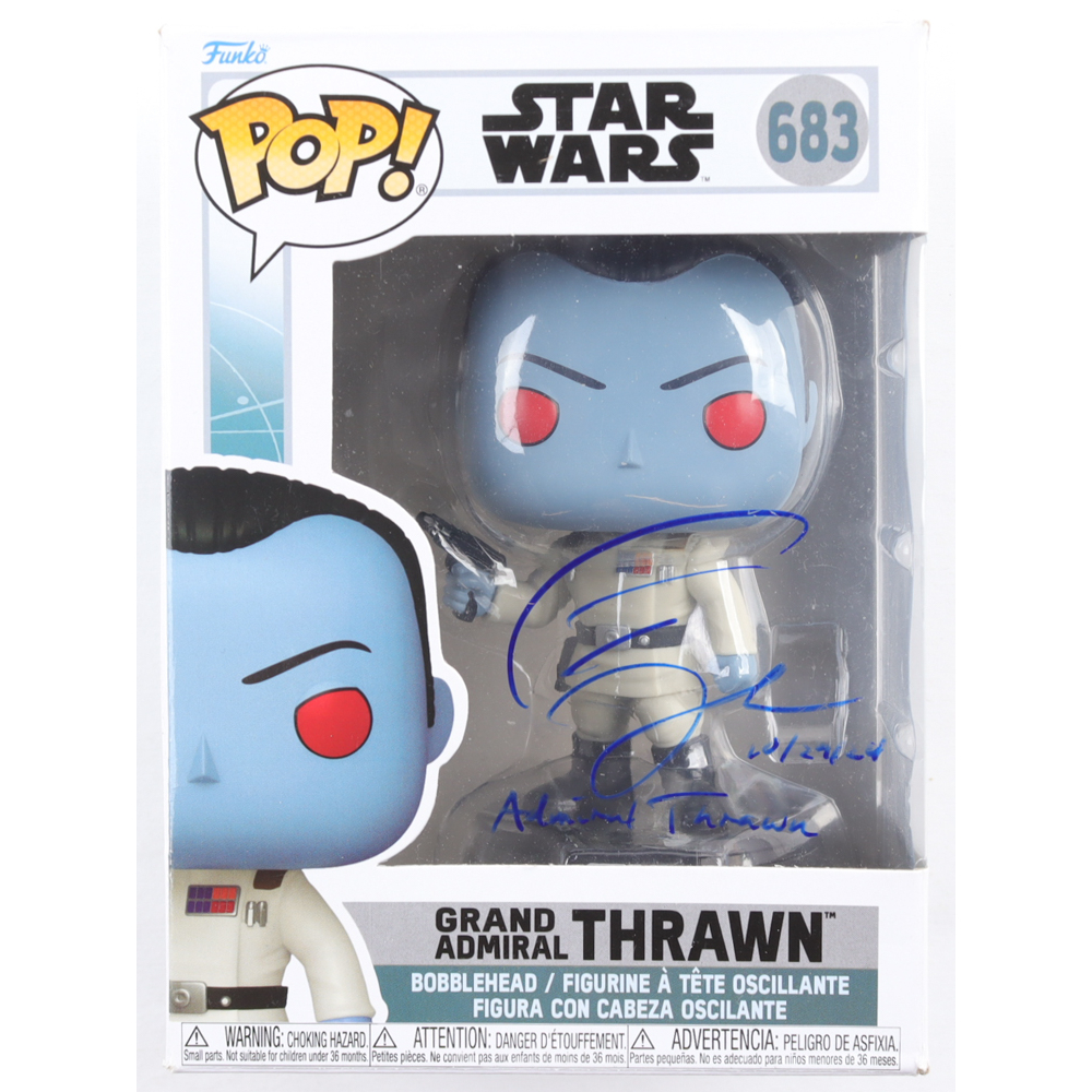 Timothy Zahn Signed "Star Wars" #683 Grand Admiral Thrawn Funko Pop ...