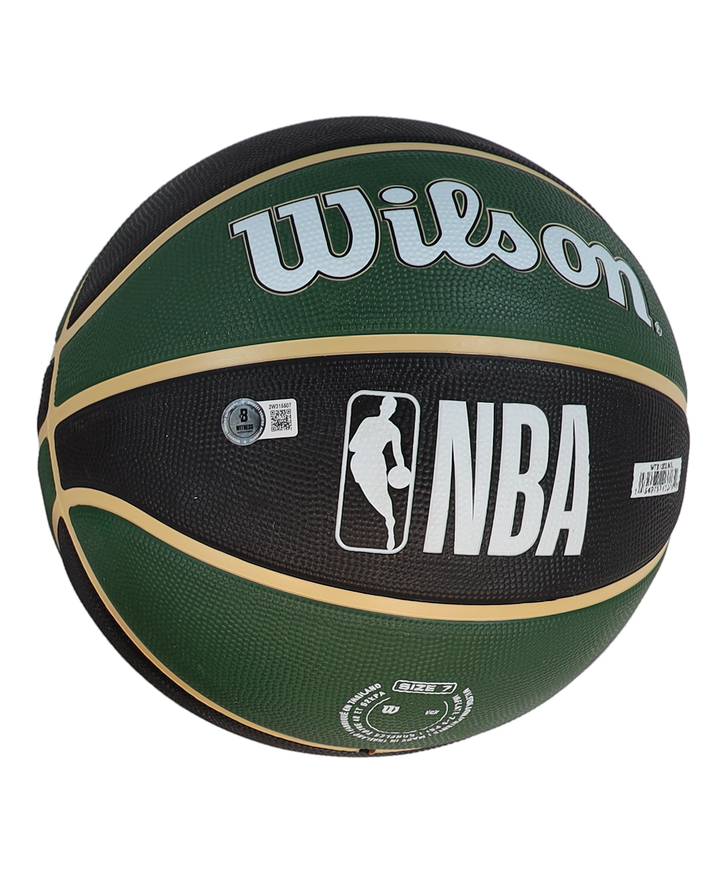 Giannis Antetokounmpo Signed Bucks Logo NBA Basketball (Beckett ...