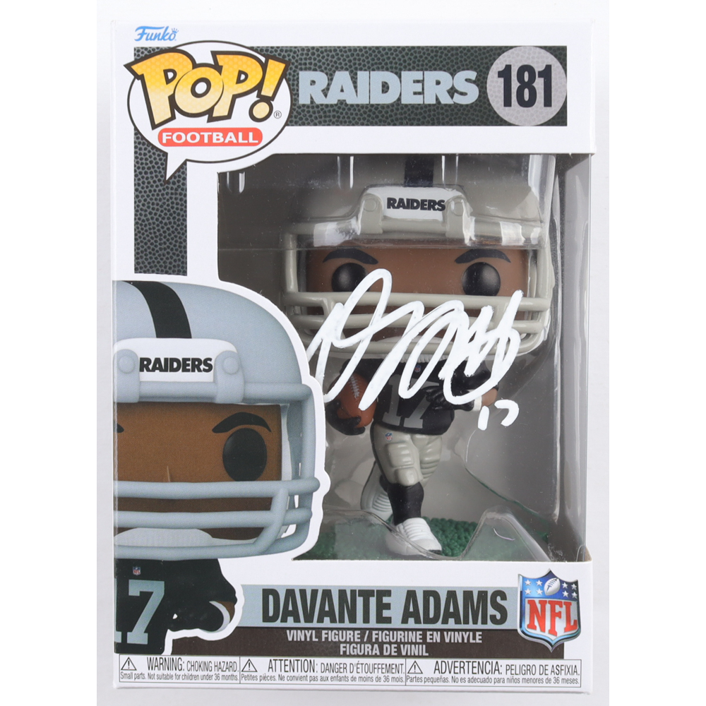 Davante Adams Signed Raiders #181 Funko Pop! Vinyl Figure (JSA ...