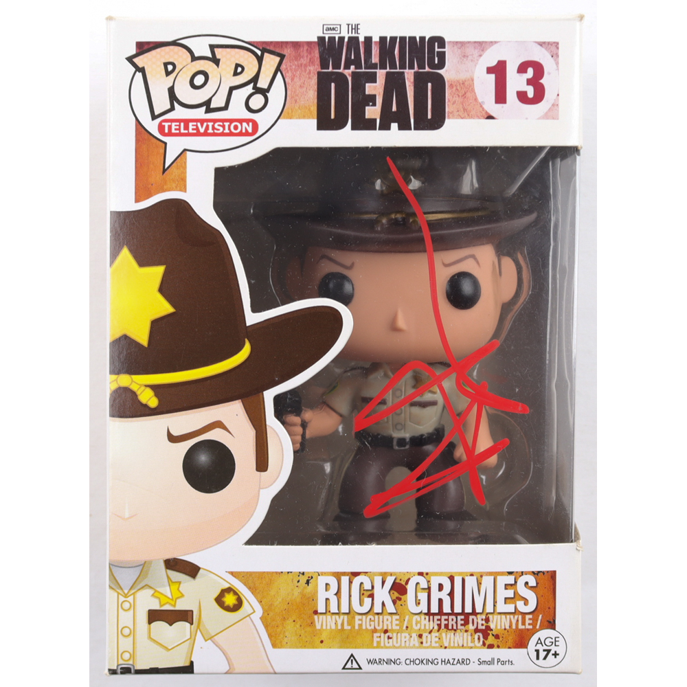 Andrew Lincoln Signed "The Walking Dead" #13 Rick Grimes Funko Pop ...
