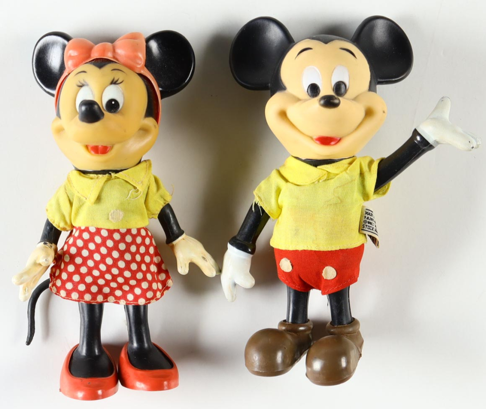 Vintage Walt Disney 1970s Set of Mickey & Minnie Mouse Figures ...