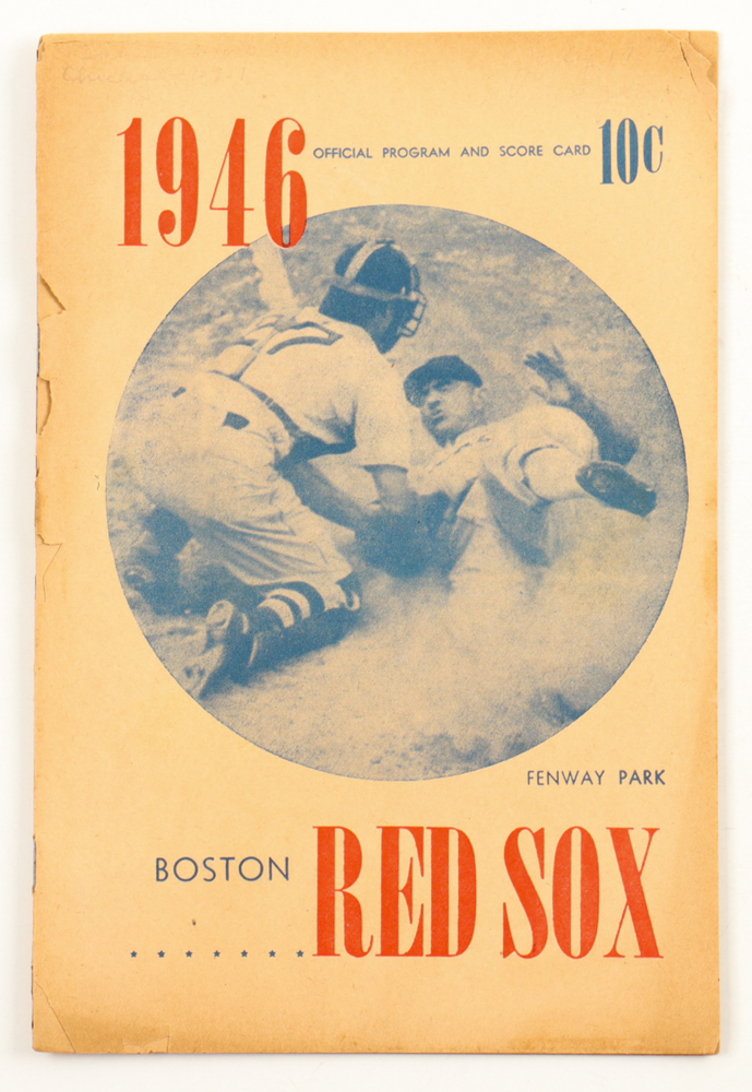 1946 Red Sox Fenway Park Official Game Program | Pristine Auction